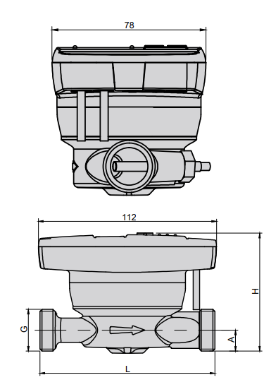 Bmeters HYDROCAL M4 DN15 QN-0,6 m3/h Ciepłomierz kompaktowy M-BUS, bez ...