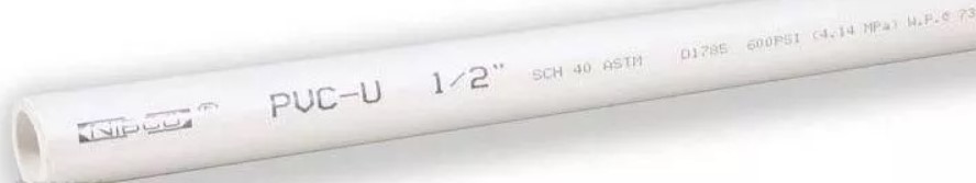Nibco PVC-U Sch 40 Rura ciśnieniowa, 1/2, Dł.3m Kod 400-005